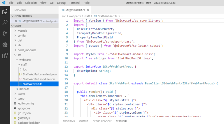 Sharepoint Framework Client Side Web Part Accessing Data From External Api Robots Need Coffee